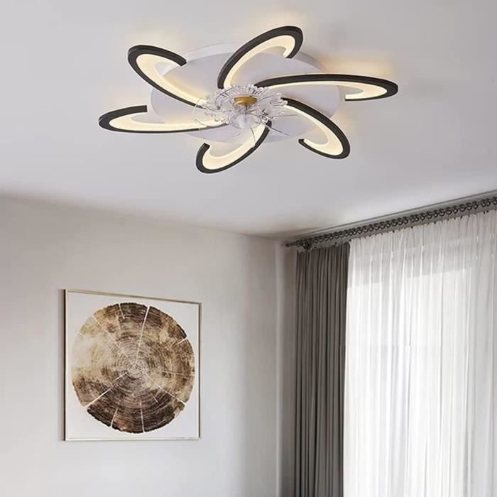 Ventilateur De Plafond Moderne Avec Lumière 6 Vitesses De Vent ...