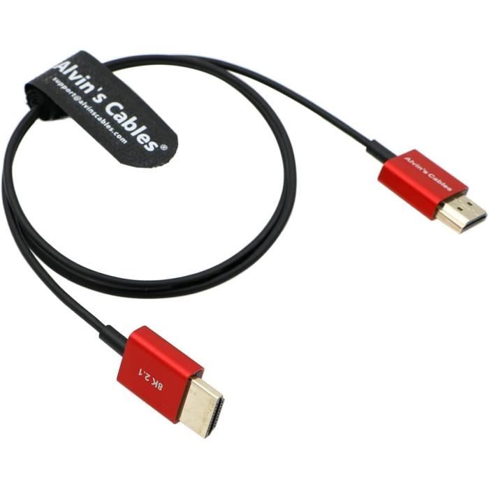 Câble Hdmi 2.1 8K Ultra-Mince Haute Vitesse 48Gbps Câble Hdmi Pour ...