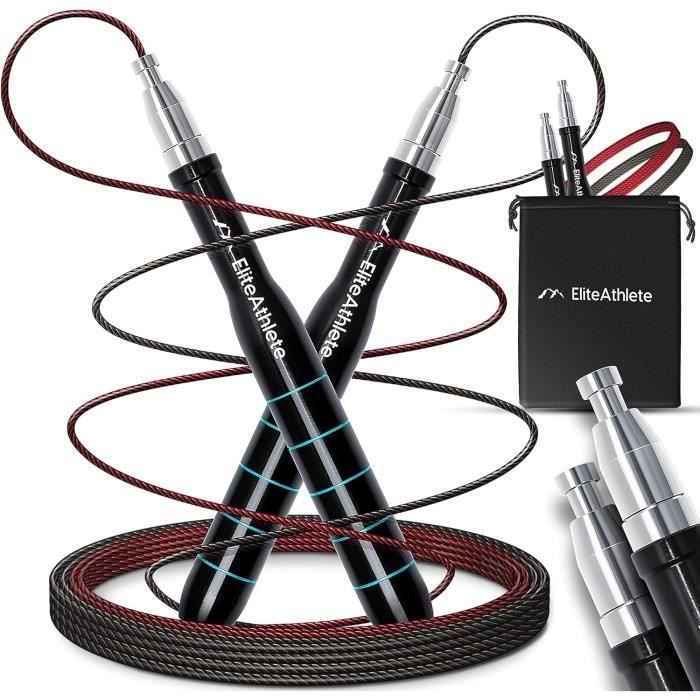 Corde A Sauter Sport - 2 Cables - Roulements À Billes Professionnels ...