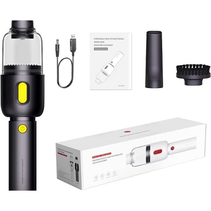 Vacuum Portable Sans Fil Rechargeable Pour Voiture, Avec Pompe À Air ...