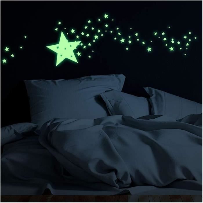 Stickers Adhésifs Phosphorescent | Sticker Autocollant Lumineux Étoiles ...