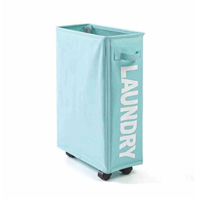 AIGUILLE A TRICOTER,Light Blue--Panier à linge Oxford avec roulettes ...