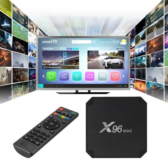 X96 Mini Android TV Box Android 90 TV Box Amlogic S905W Quad-Core 2 Go 16 Go 4K HD WIFI Media ...