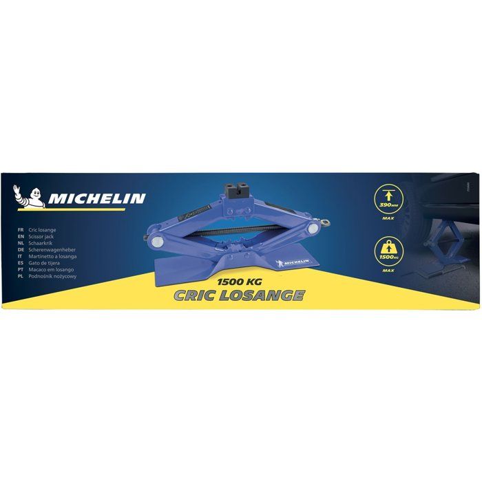 Cric losange 1,5T - MICHELIN - Hauteur de levage de 115 mm à 390 mm ...