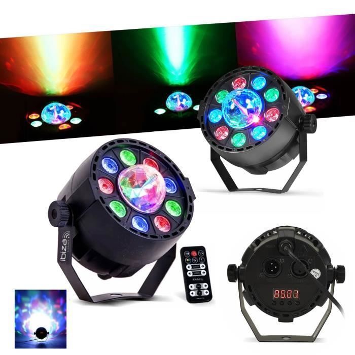 Pack Pied Lumière PARTY LIGHT & SOUND 2 Projecteurs - 2 Effets ...