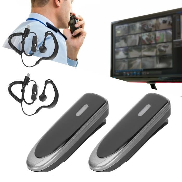Shipenophy Talkie-walkie Mini Style Oreillette Radio Bidirectionnelle ...