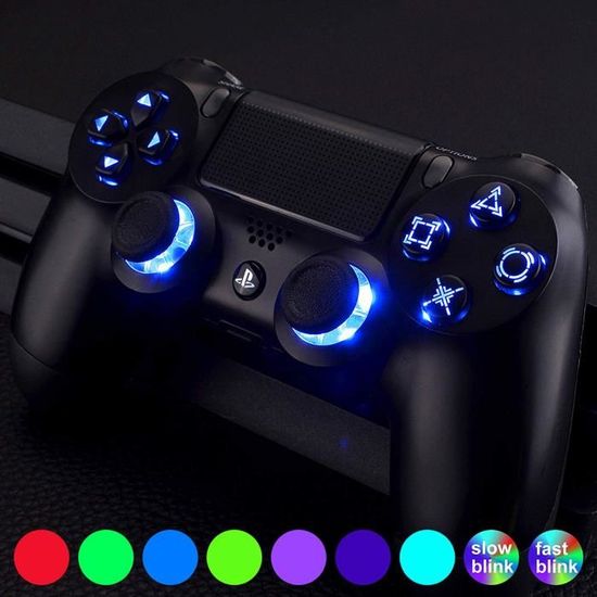 EXtremeRate LED Kit(DTF) Boutons D-Pad Joystick pour Manette Contrôleur ...
