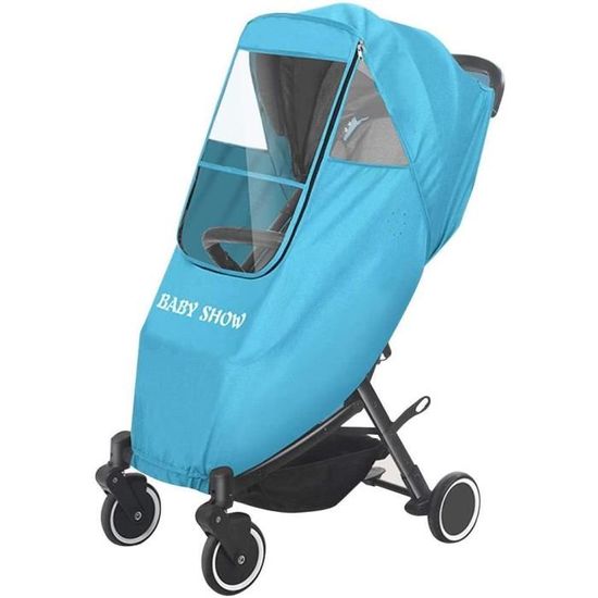 Housse de Pluie Universelle pour Poussette, Protection Contre la Pluie ...