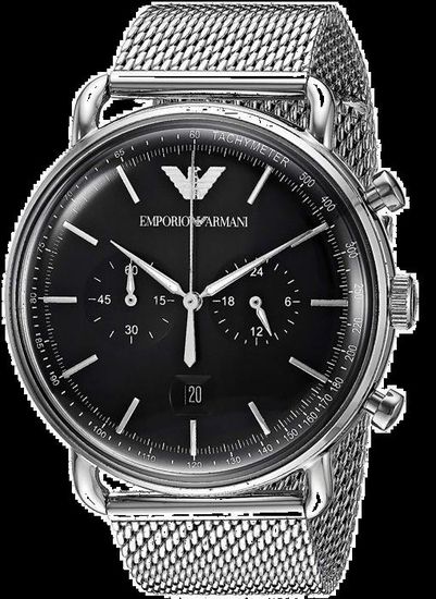 Montre - Emporio Armani - Aviator AR11104 - Quartz - Maille Milanaise ...