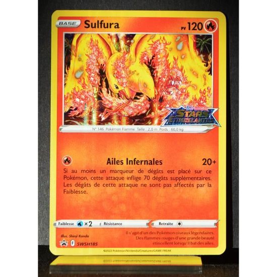 Carte Pokémon Sulfura 120 PV SWSH185 Promo NEUF FR - Cdiscount Jeux ...