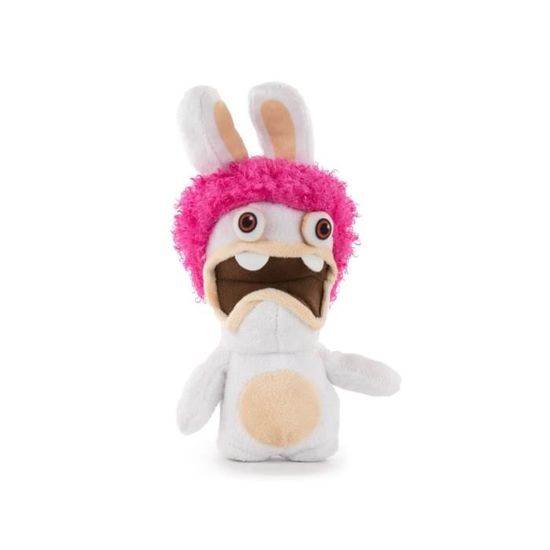 Peluche Lapin Crétin Perruque rose 20 cm - Cdiscount Jeux - Jouets