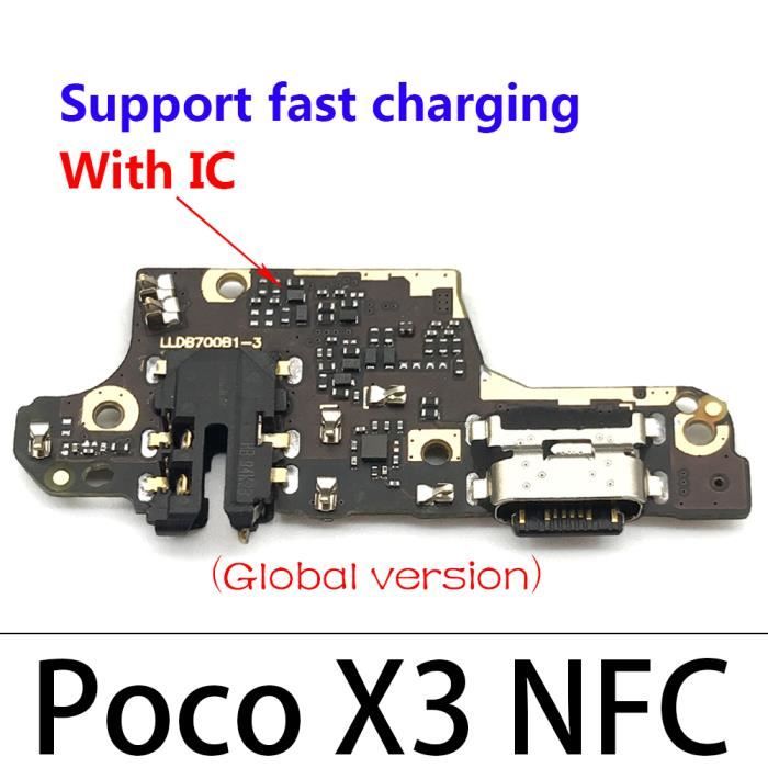 POCO X3 avec IC - Carte de connecteur de câble flexible, Port de ...