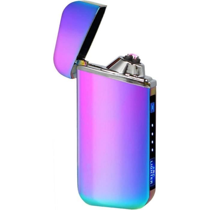 Briquet Électrique À Arc Double Arc Plasma Rechargeable Par Usb Briquet ...