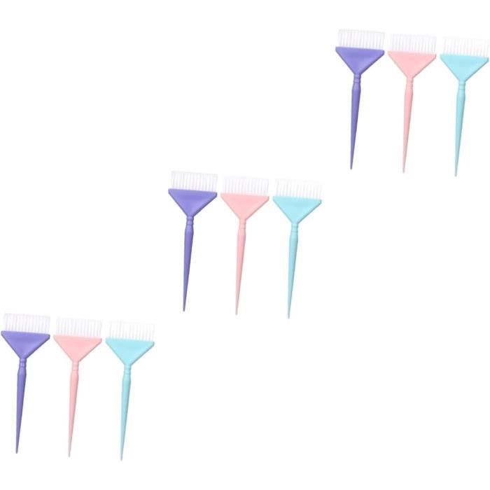 9 Pièces Brosse À Huile De Coiffure Cadeaux De Coiffeur Peigne Pinceau ...