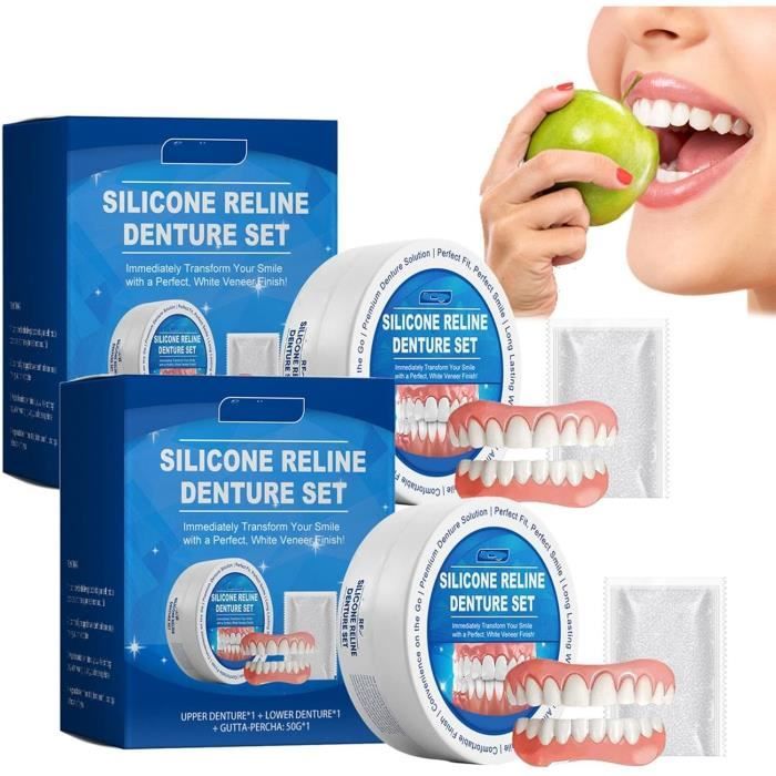 Silicone Reline Denture Set, Silicone Reline Kit, Soft Denture Reline ...