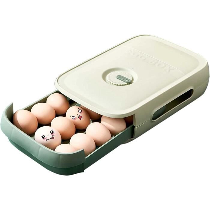 Tiroir Boite Oeufs Frigo, Portable Boite de Rangement des œufs ...