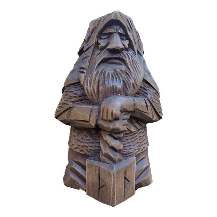 STATUE - STATUETTE Freestanding Gnome Statue Stable Résine Fine Symbole ...