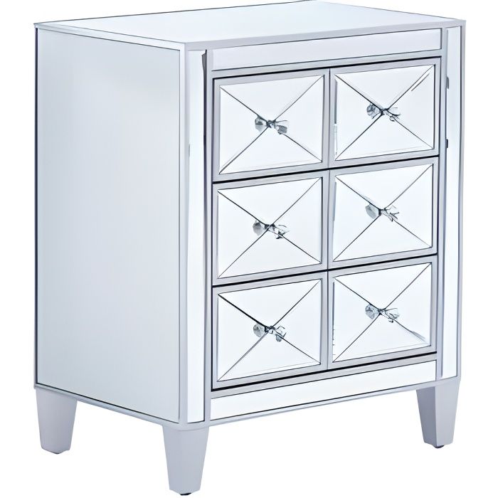 Commode effet miroir 3 tiroirs MONS - Cdiscount Maison