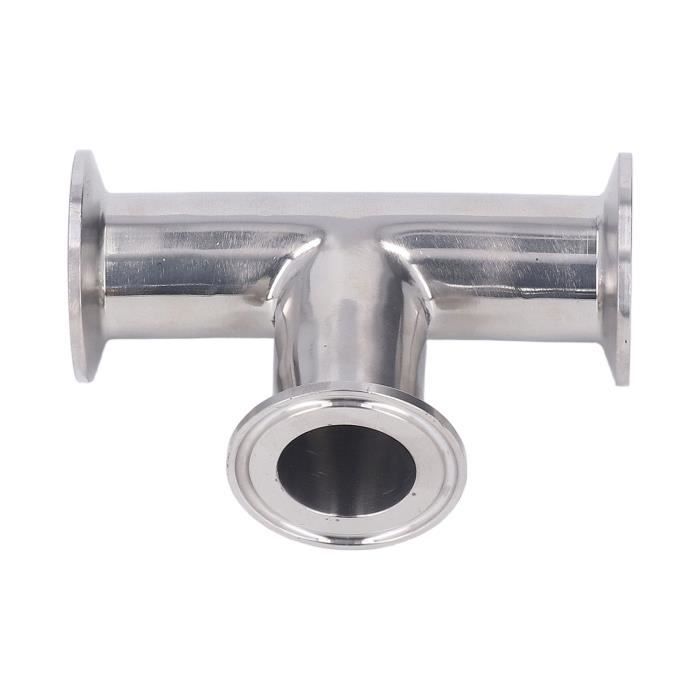 Cikonielf Raccord de tube en T Raccord en T de tuyau en acier inoxydable 304 raccord de Tube à ...