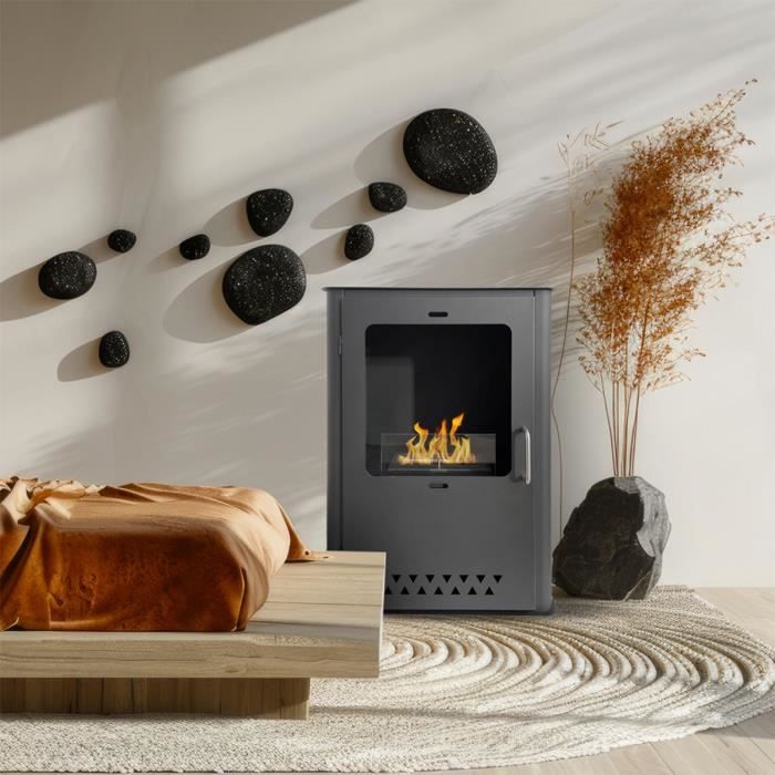 Cheminée à bioéthanol - DIVINA FIRE - Luisa - L50xP30xH68 - Écologique ...