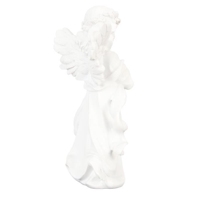 Fdit statue de chérubin Statue de bébé ange blanc 10.8in haut sculpté à ...