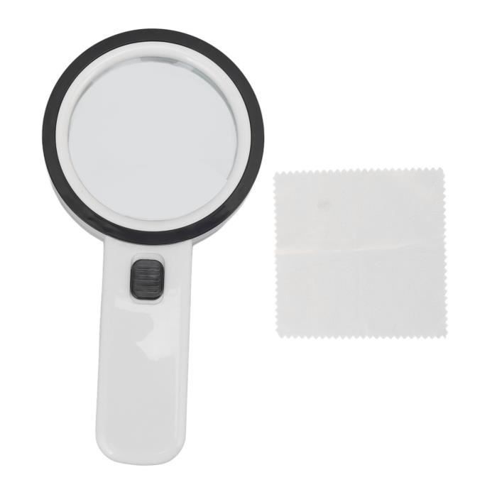 HURRISE Loupe avec lumière Loupe d'inspection de billets de banque UV ...