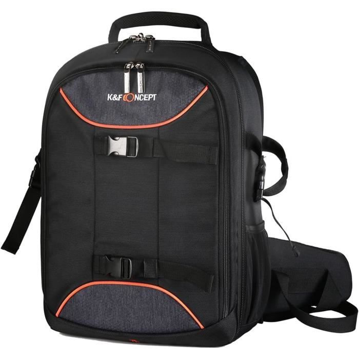 K&F Concept Sac à Dos pour Caméras et Accessoires de Canon, Nikon, Sony ...