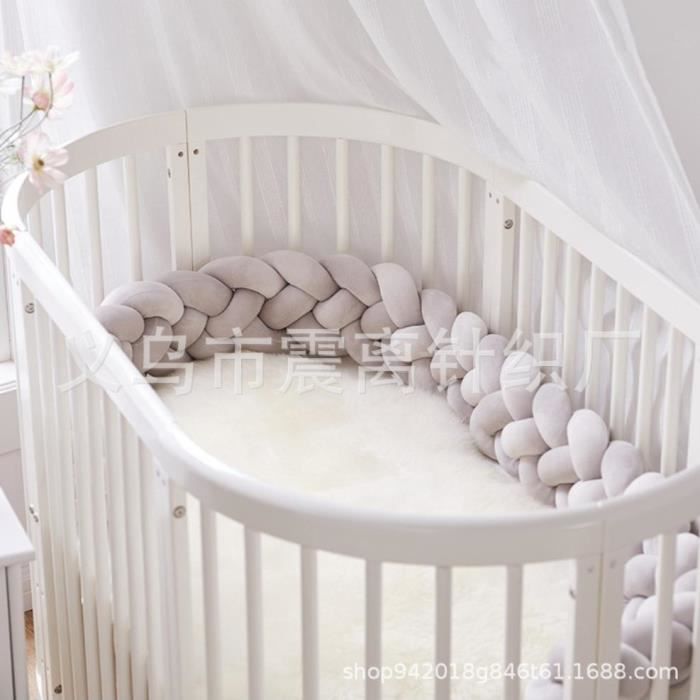 Tour de Lit Bebe Coussin Serpent Velours Berceau Pare-chocs Tresse Bebe ...