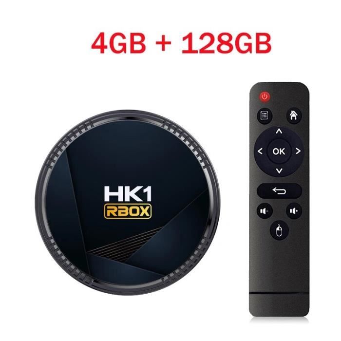 Boîtier TV HK1 RBOX H8,Android 12,Allwinner H618,4 Go,64 Go,128 Go,2.4 et 5G,WiFi 6,lecteur ...
