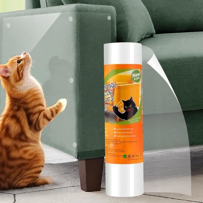 Anti Griffe Chat Canapé Griffoir Protection Rouleau Auto Adhesif Canape ...