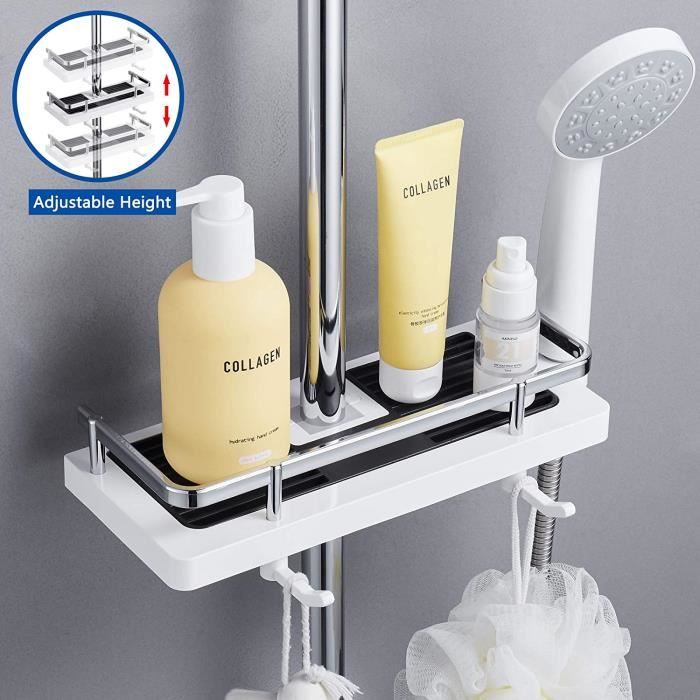 Etagère Douche Télescopique, Tablette Support Douche, Etagère de Salle ...