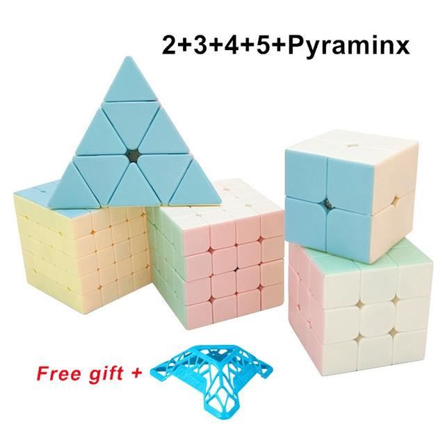 CASSE-TETE,2x3x4x5xpyramid--Cube magique série Macarons 2x2 3x3 4x4 5x5 ...
