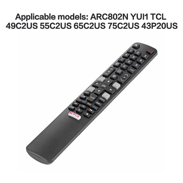 TELECOMMANDES,TCL 49C2US--Télécommande de remplacement RC802V FMR1 ...