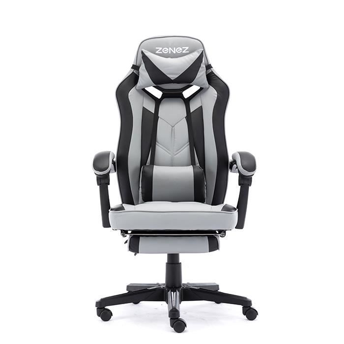 Zenez Chaise Gaming Chaise de Bureau Fauteuil - Blanc - Cdiscount Maison