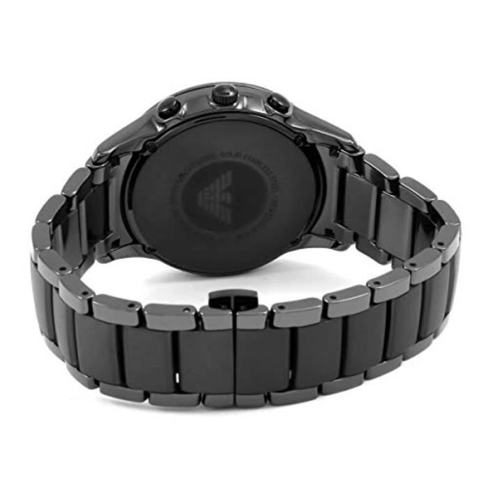 Montre Bracelet Homme EMPORIO ARMANI AR1452 Quartz Noir Ceramique Matte Chronographe Achat vente montre Homme Adulte Noir Cdiscount