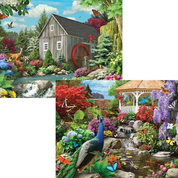 Lot Multiple 4 En 1 – Puzzle De 1000 Pièces Pour Adultes – Ensemble De ...