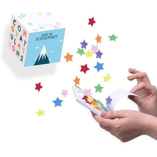 Bomb Congratulations Cube Carte De Félicitations 3D Avec Confettis ...