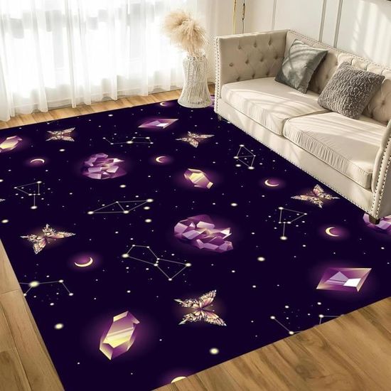 Tapis Pour Salle De Bain Ou Buanderie Motif Papillons Et Cristaux ...