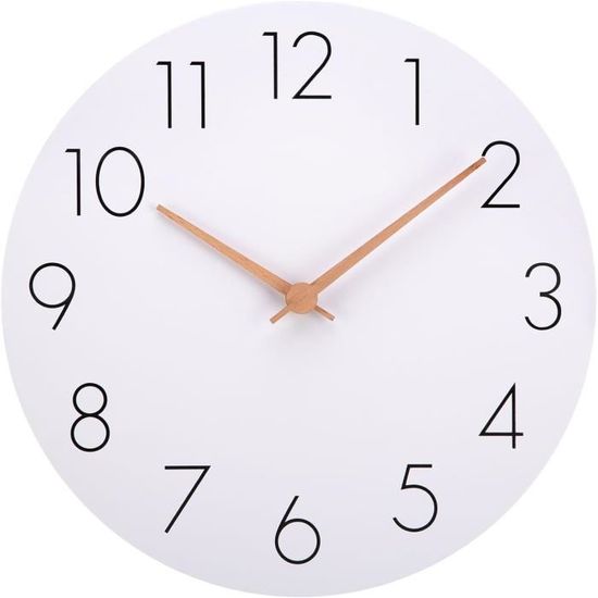 30 Cm Horloge Murale Design Moderne Pendules Murales Silencieuse En ...