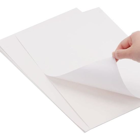 25 Feuilles de Papier Autocollant en Vinyle Imprimable Papier ...