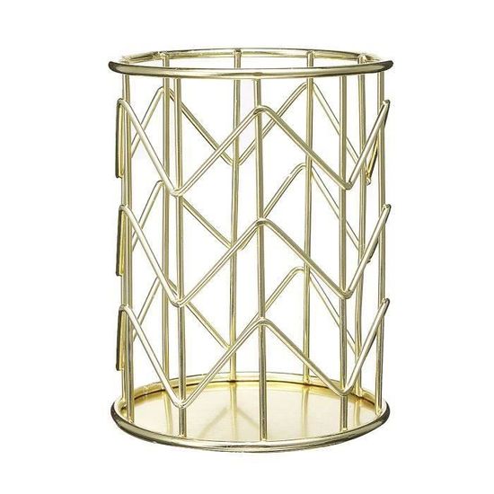 TEMPSA Porte-stylo Pot à Cryon en Métal Creux Rond Créatif Simple Porte ...