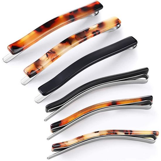 6 Pièces Barrette de Cheveux à Tenue Serré Barrettes à Cheveux ...