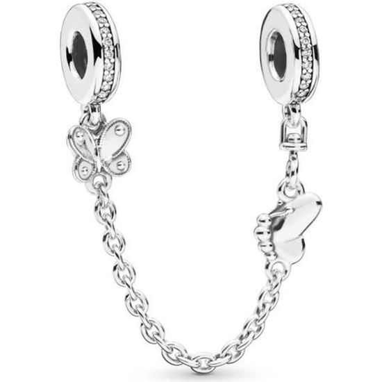 PANDORA CHAÎNE DE CONFORT PAPILLON EN ARGENT 797865CZ-05 - Achat ...