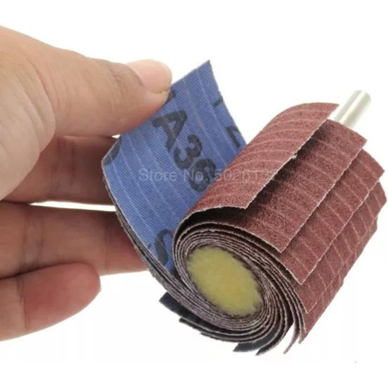1 Pièces Papier Sablé Roue D'Obturation Tissu Émeri Polissage Meulage ...
