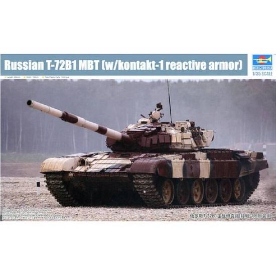 TRUMPETER - Maquette Char Russian T-72b1 Mbt (w/kontakt-1 Reactive ...