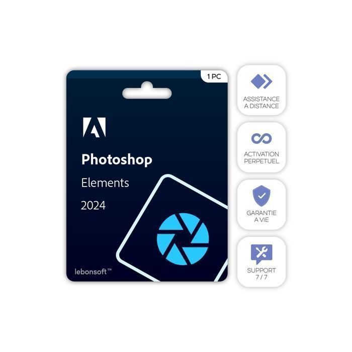 Adobe Photoshop Elements 2024 - Activation Perpétuelle - A télécharger ...