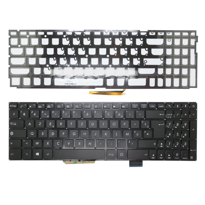 CLAVIER FRANÇAIS AZERTY POUR PC PORTABLE ASUS VIVOBOOK PRO 17 N705U ...