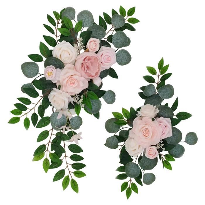 2pcs arche de mariage fleurs tournesols arc rustique arrangement floral ...