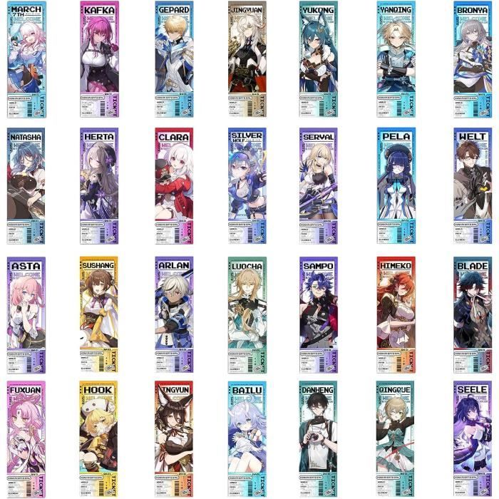 Honkai: Star Rail Marque-Page Laser Double Face Marque-Page En Papier ...