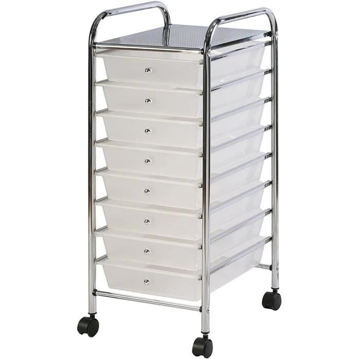 Bakaji Chariot Polyvalent Trolley Desserte de Rangements Structure En ...